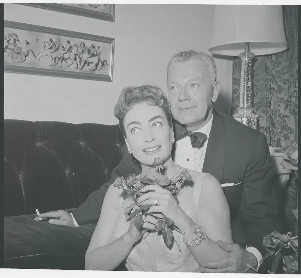 Joan Crawford And Alfred Steele Joan Crawford And Husband, Alfred