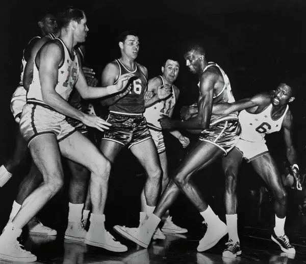 Bill Russell All Star Game 1958 NBA All Star Game Program Signed By