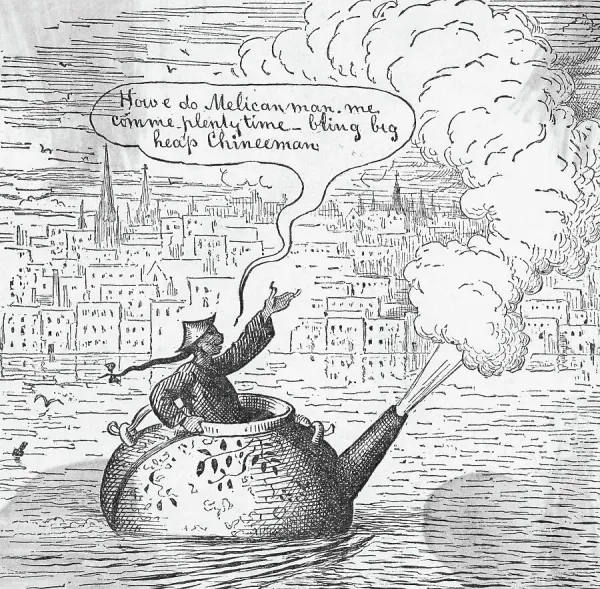 Chinese Exclusion Act Political Cartoon