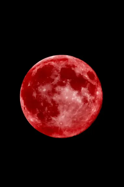 Dark Red Moon Photo