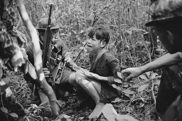 Soldier Crying Black And White
