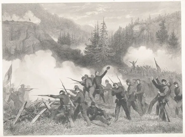 Civil War Battle Scene