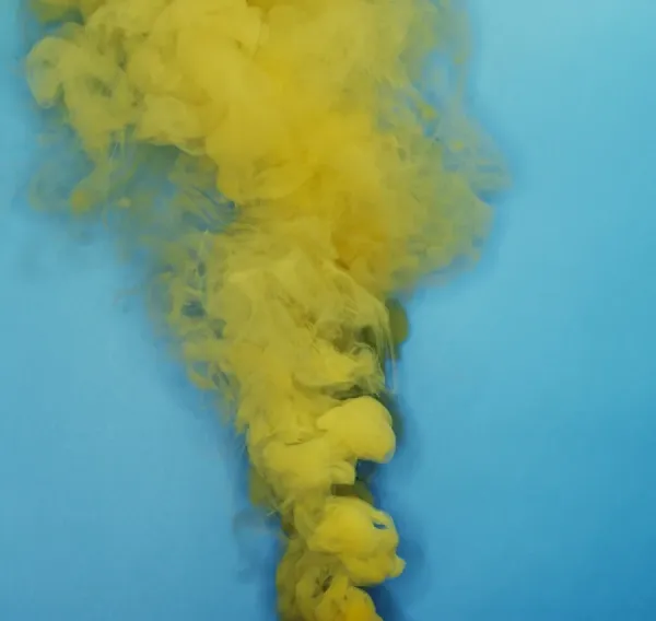 Yellow Colour Smoke Background
