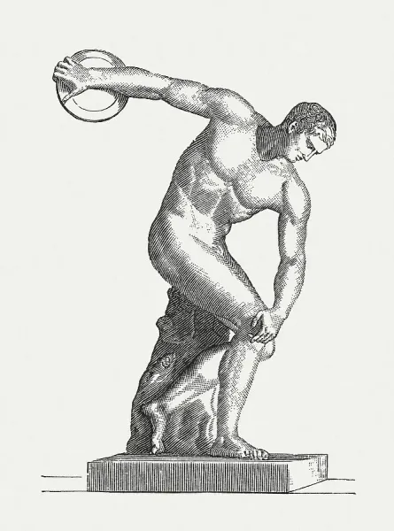 Ancient Discus Thrower Statue