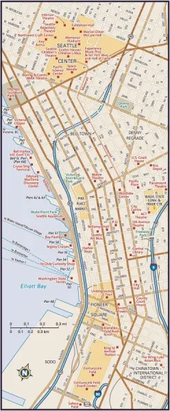 Map Of Downtown Seattle Wa