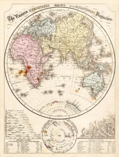 Modern Eastern Hemisphere Map