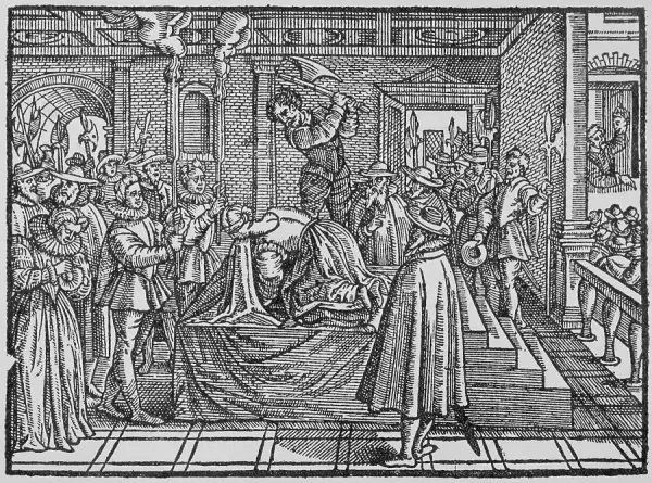Mary Queen Of Scots Execution Painting