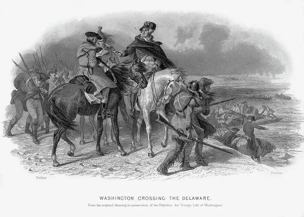 George Washington Crossing The Delaware Black And White George