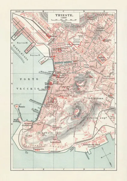 Trieste Map Print Trieste Map Poster Map Of Trieste Italy