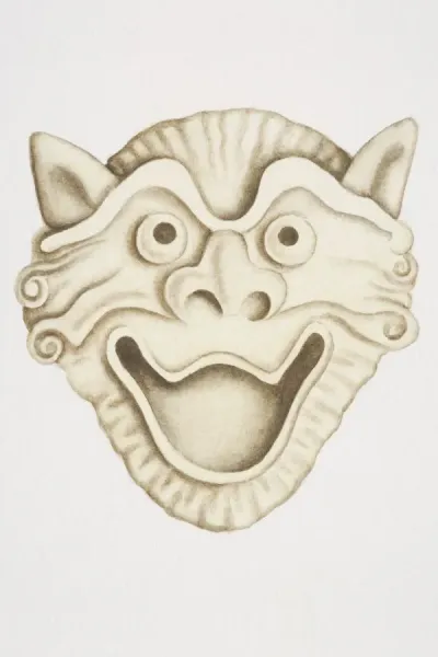 Gargoyle Head Drawing