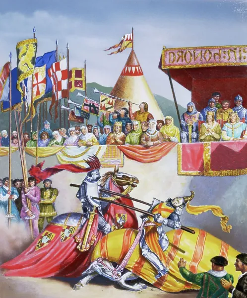 Medieval Jousting Art