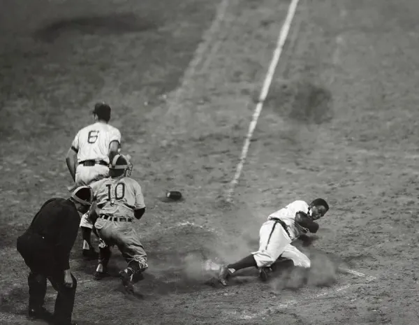Jackie Robinson Stealing Home Poster Jackie Robinson Stealing Home.