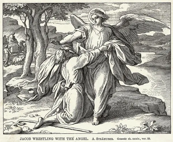 Jacob Wrestles With The Angel Art