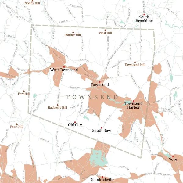 Printable Map Of Middlesex County Ma