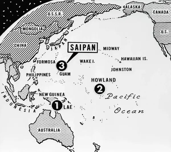 Amelia Earhart Map