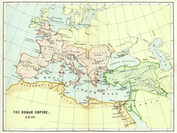 Rome Map Ad117