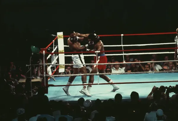 Muhammad Ali Vs George Foreman George Foreman Punches Muhammad Ali