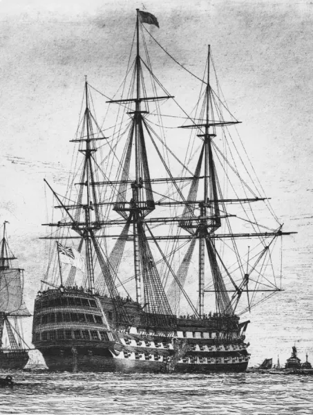 Hms Victory At Sea