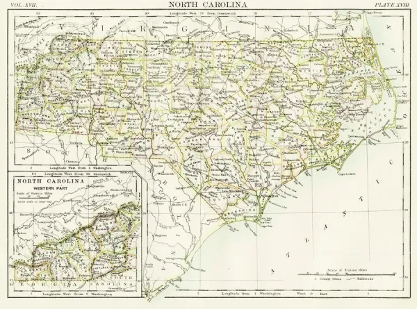 Printable Map Of Western North Carolina