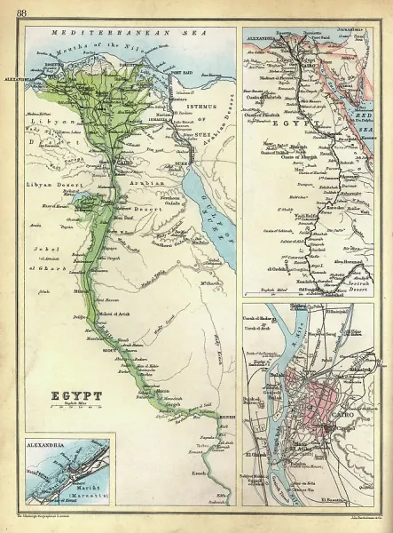 Old Egypt Map