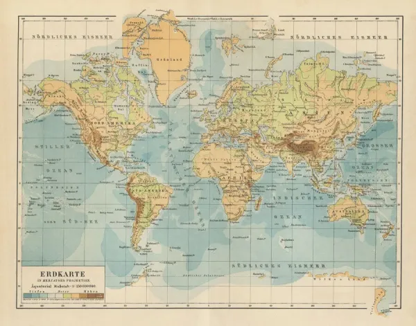 Vintage World Maps Printable