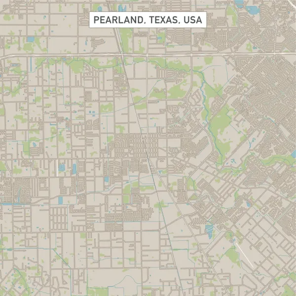 Map Of Pearland Tx Area