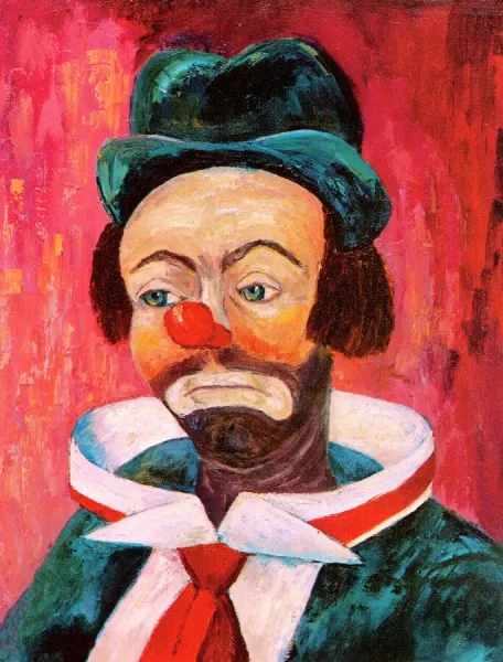 Famous Crying Clown Painting Clown Who Cried In The Alley, Painting By