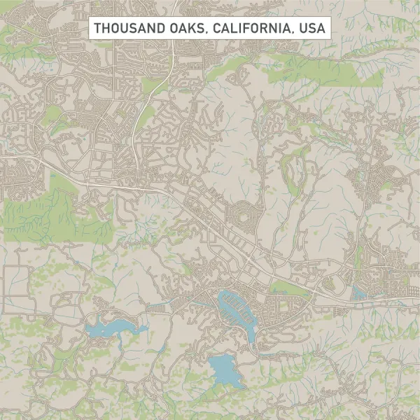 Thousand Oaks California Map Location