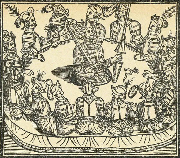 King Arthur Round Table Coloring Pages